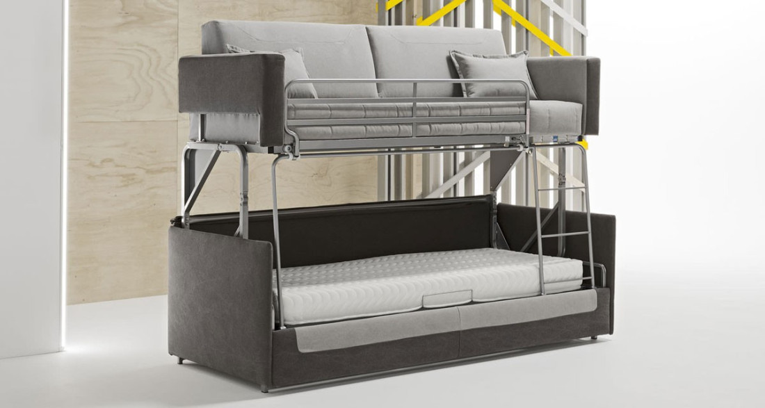 Canapé lit superposé Bibione : le convertible innovant de Dienne