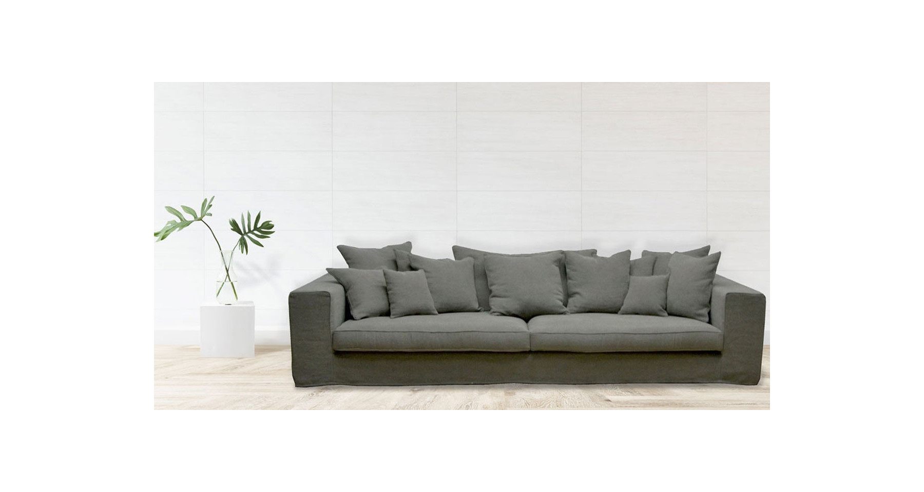 Canapé géant en tissu, Sofa de grande taille en tissu