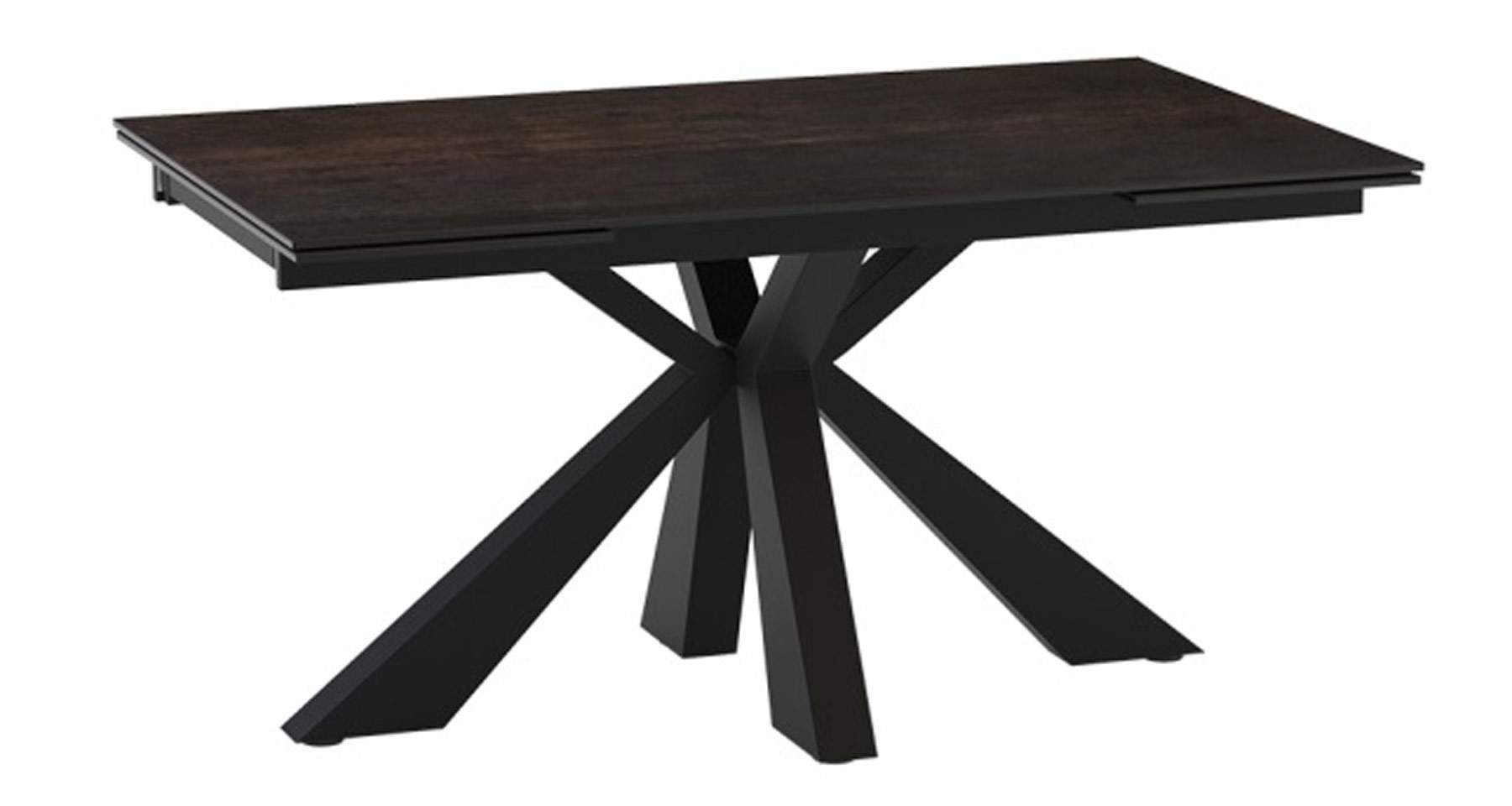 Table extensible 6/8 personnes en céramique et pied pyramidal Toronto
