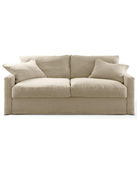 Canapé Bidart lin à lit confortable livraison rapide Home Spirit
