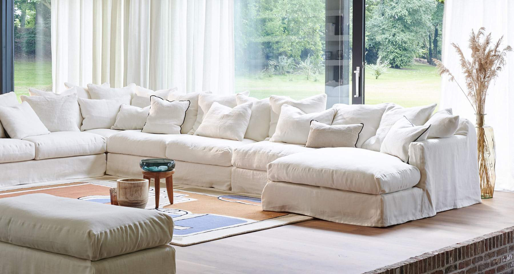 Méridienne en tissu ou cuir personnalisable