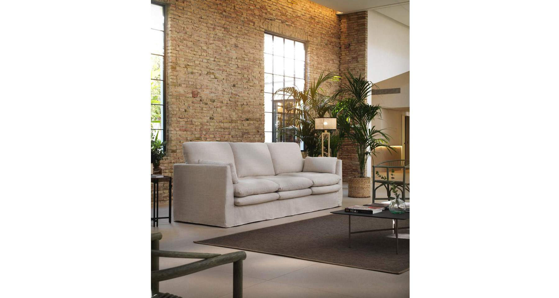 Canapé grand confort moelleux avec double assise Aranjuez