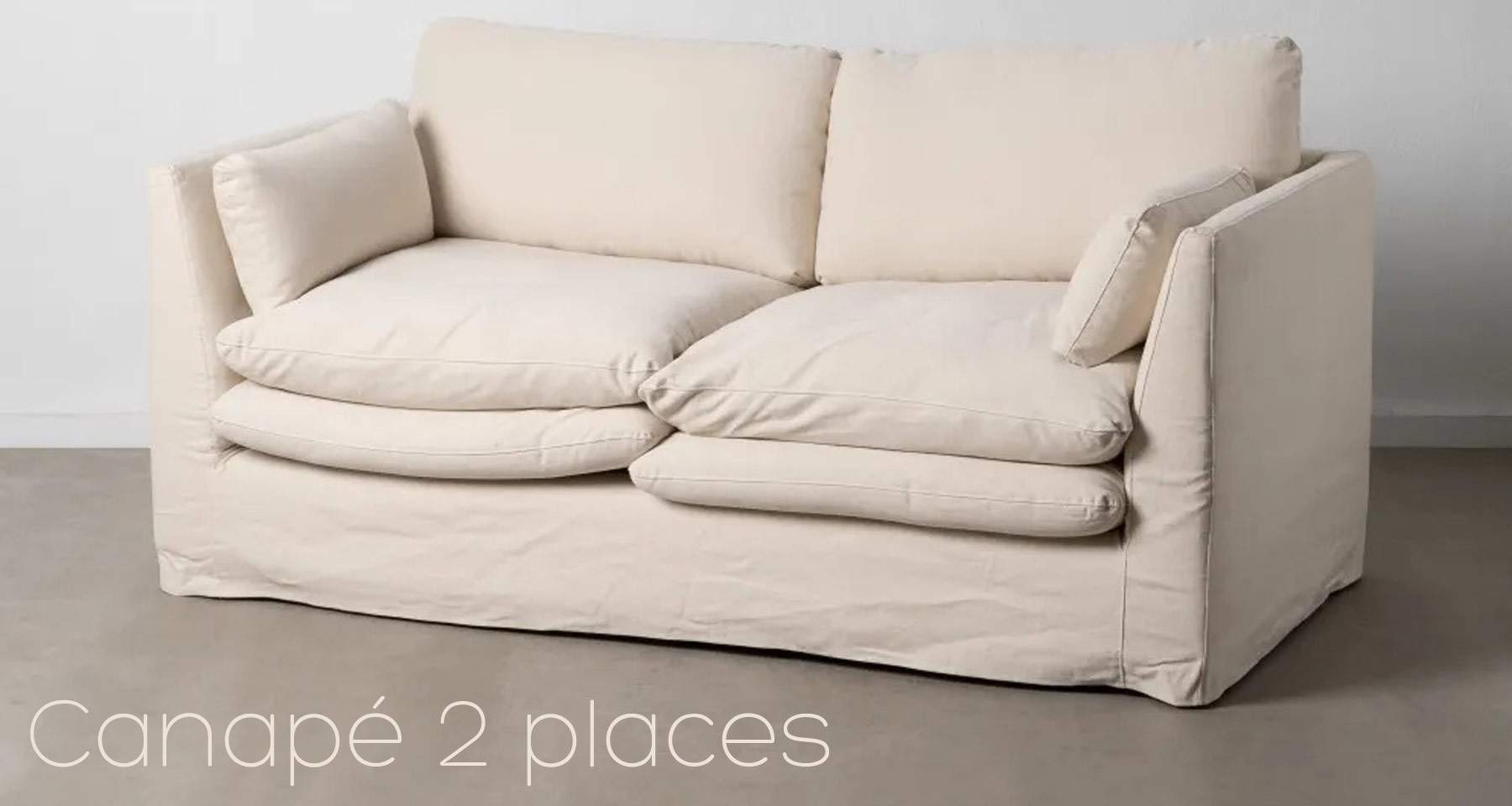 Canapé grand confort moelleux avec double assise Aranjuez