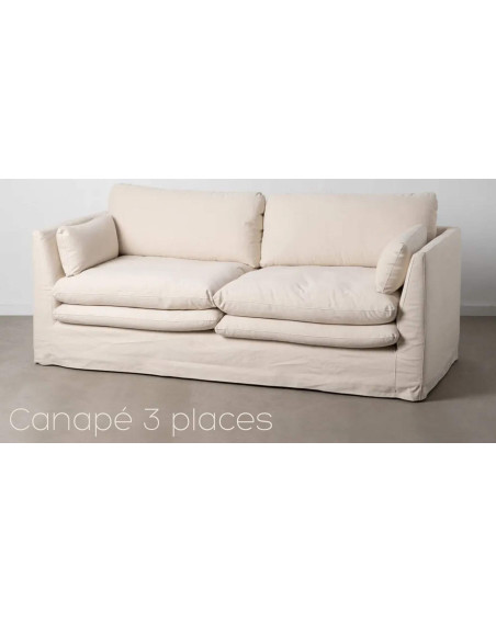 Canapé grand confort moelleux avec double assise Aranjuez