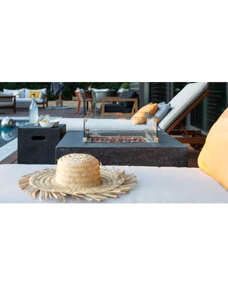 Table basse braséro d'extérieur au design contemporain Manhattan