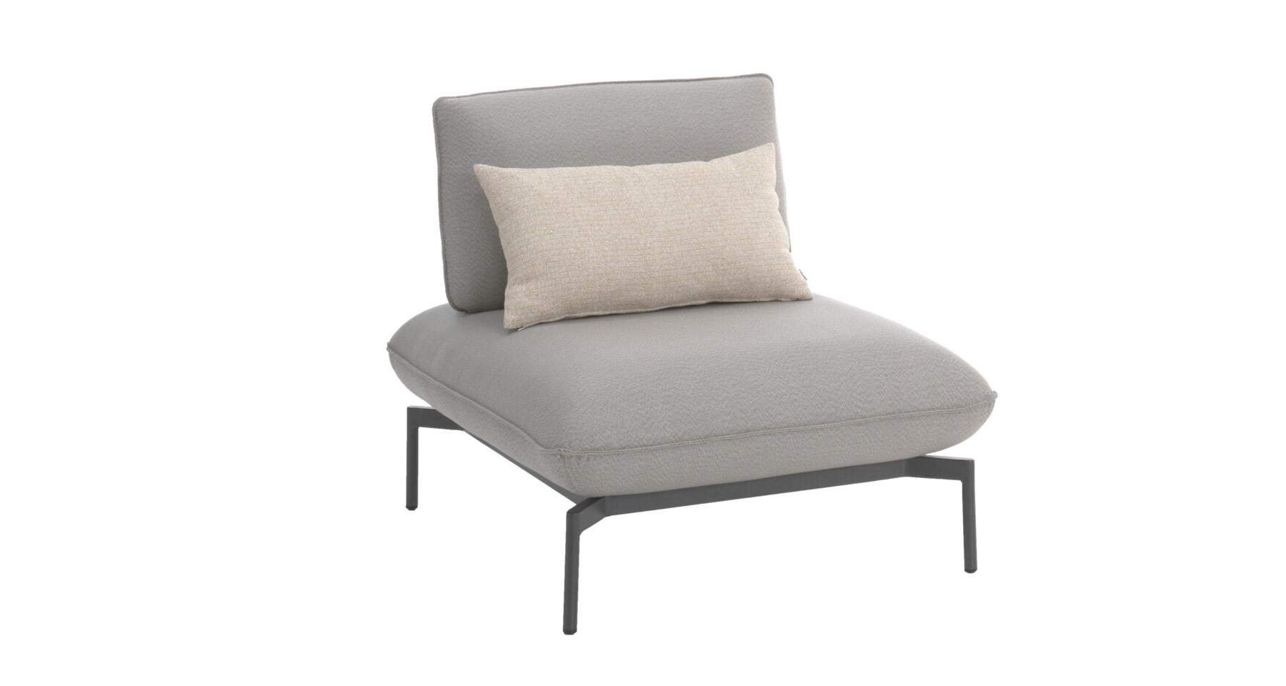 Chauffeuse 1 place moderne en tissu imperméable Todo - Gescova