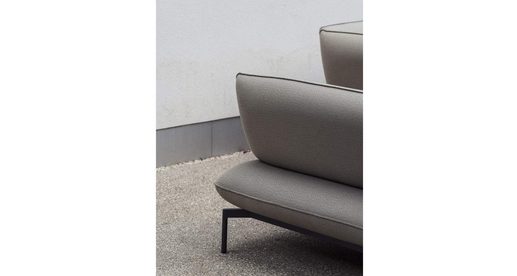 Chauffeuse 1 place moderne en tissu imperméable Todo - Gescova