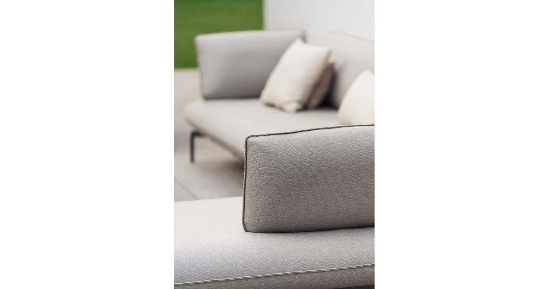 Chauffeuse 1 place moderne en tissu imperméable Todo - Gescova