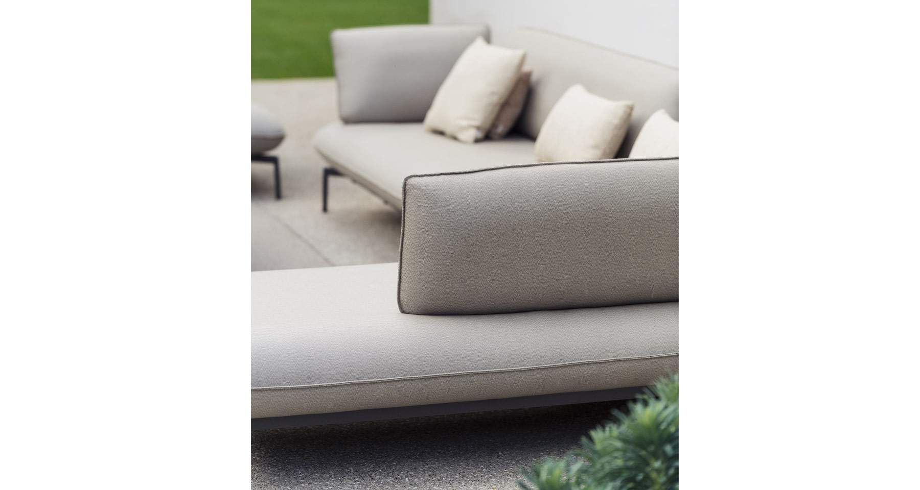 Chauffeuse 1 place moderne en tissu imperméable Todo - Gescova