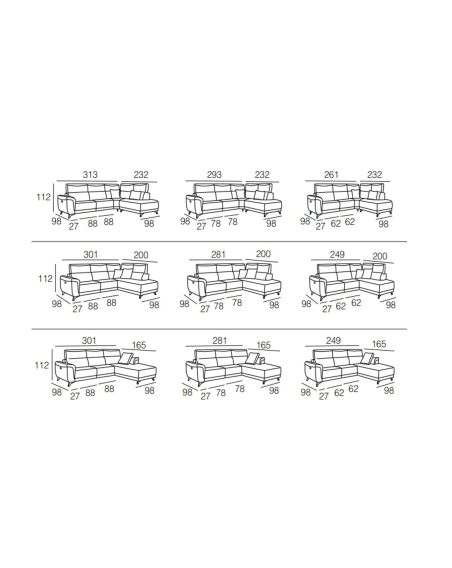 Canapé d'angle relax électrique moelleux densité 45 kg/m3 Akoya