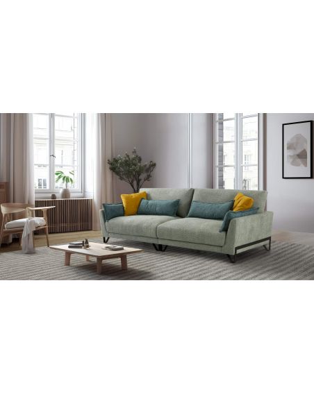Canapé droit design avec confort profond luxe Nadia