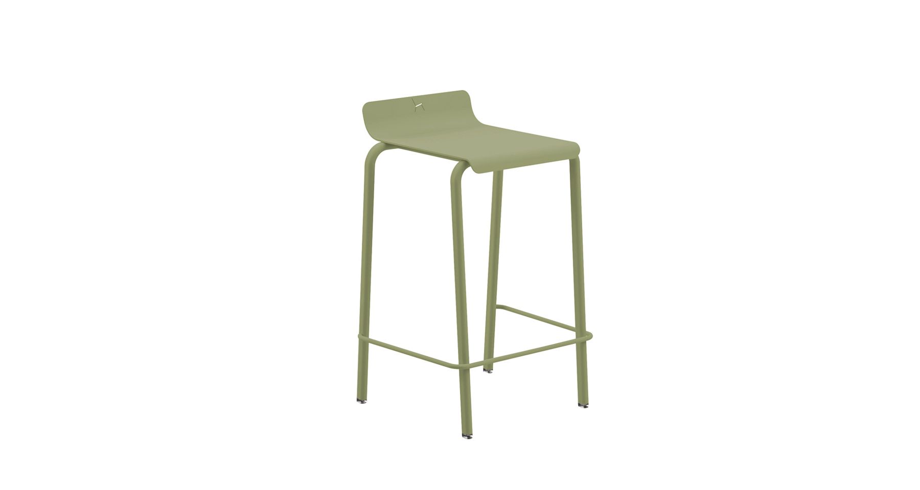 Lot de 2 tabourets de bar Comptoir en métal coloré - 100% français