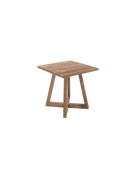 Petite table teck recyclé 80 x 80 cm Ella - Gescova